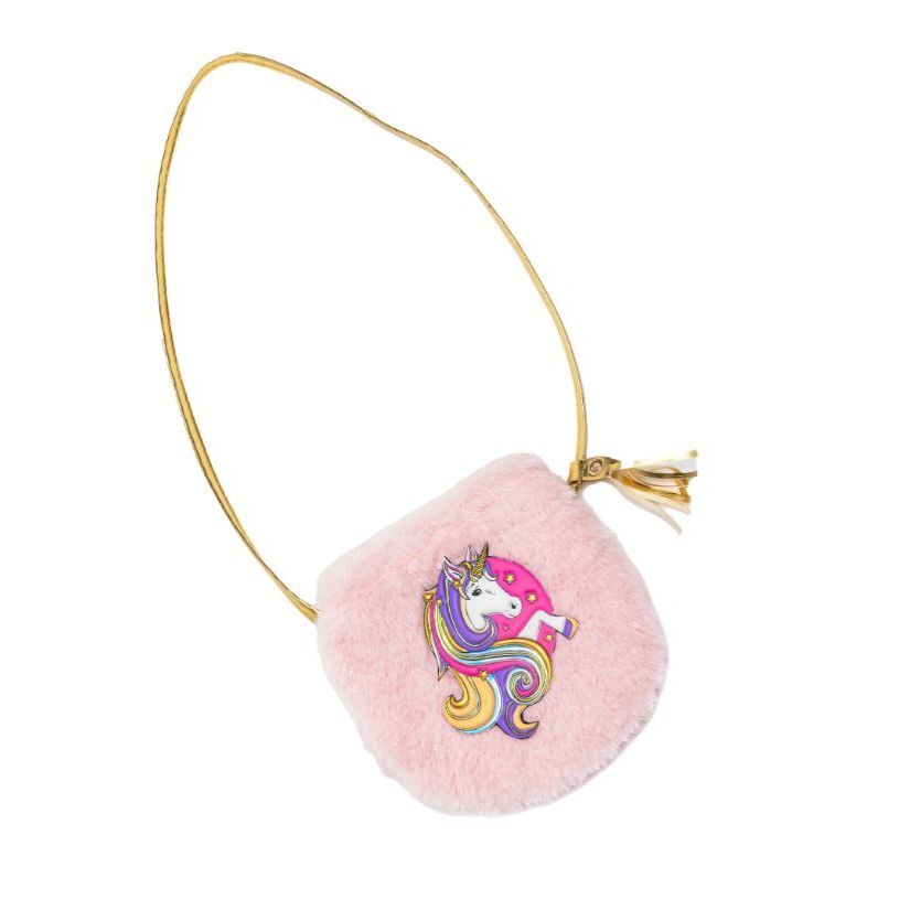 Kindness and Joy Toys | Fluffy Pink Unicorn Petite Purse
